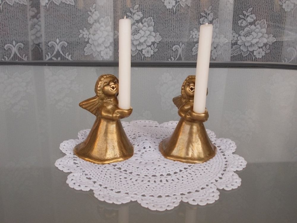 2 Stk. Skulptur Figur Engel Messing Kerzenständer 50er Jahre (Gebraucht) in Ostermundigen für ...