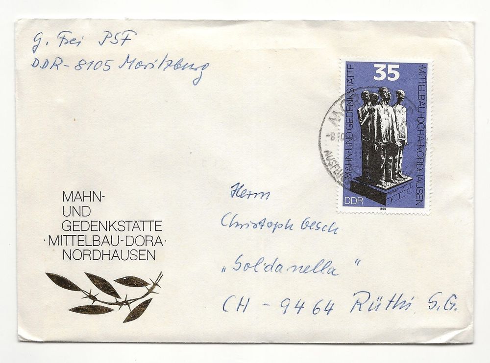 Brief aus der DDR nach Rüthi St. Gallen 1979 do (Gebraucht) in Aarau für CHF 1.1 – mit Lieferung ...