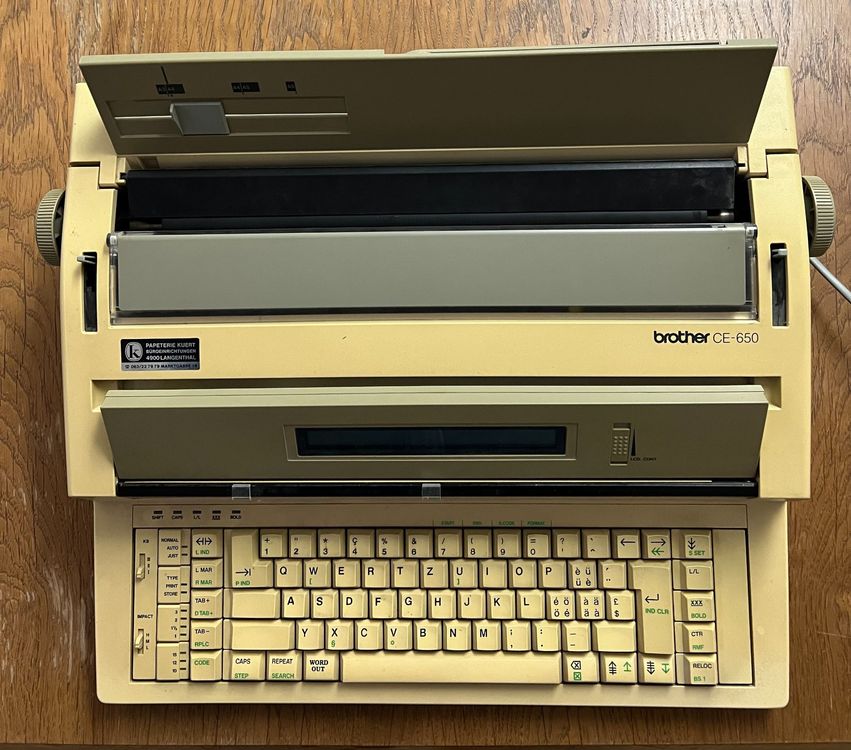 Schreibmaschine brother CE-650 (Gebraucht) in Oberbuchsiten für CHF 50 ...