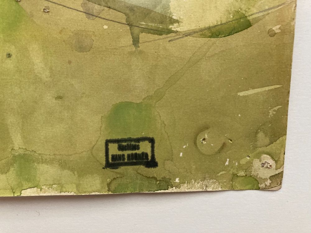 Expressives, grosses Aquarell Hans ROHNER (Kirchnerschüler) | Kaufen ...