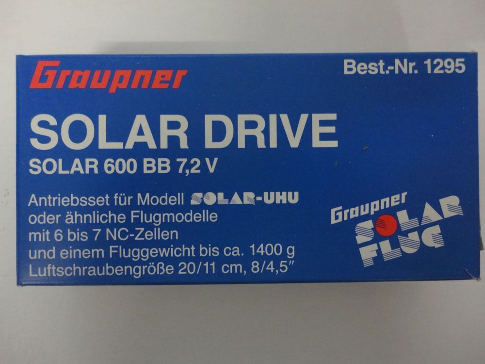 Graupner Solar Drive | Kaufen auf Ricardo