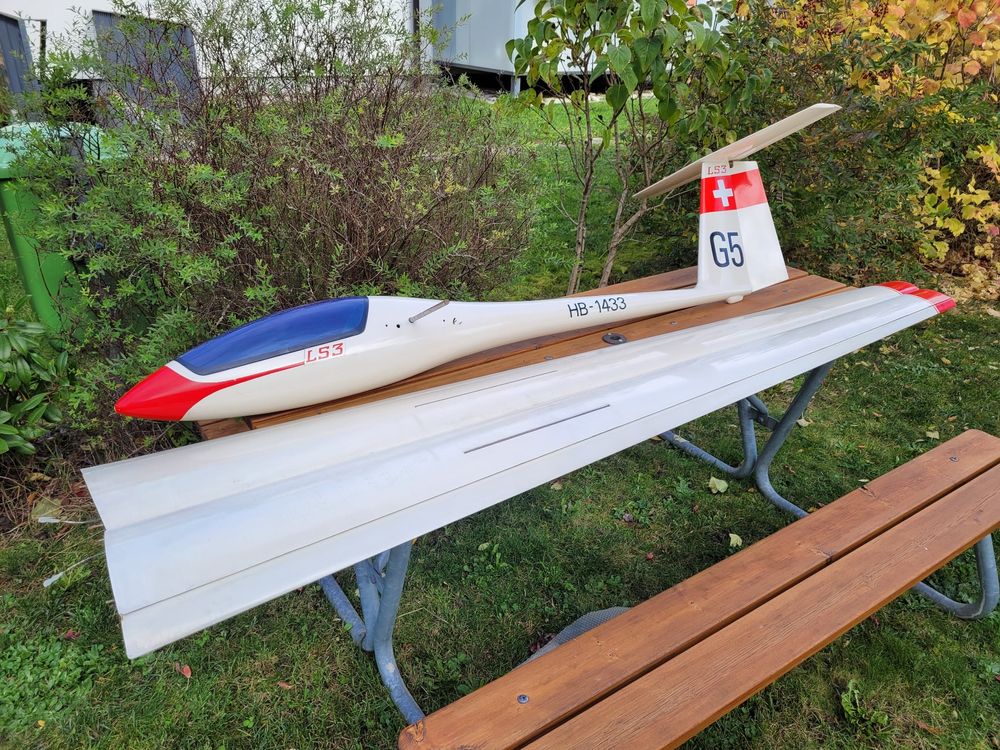 LS-3 von Rowing, 4,5 Meter voll GFK. Segelflugzeug, leer (Gebraucht) in ...