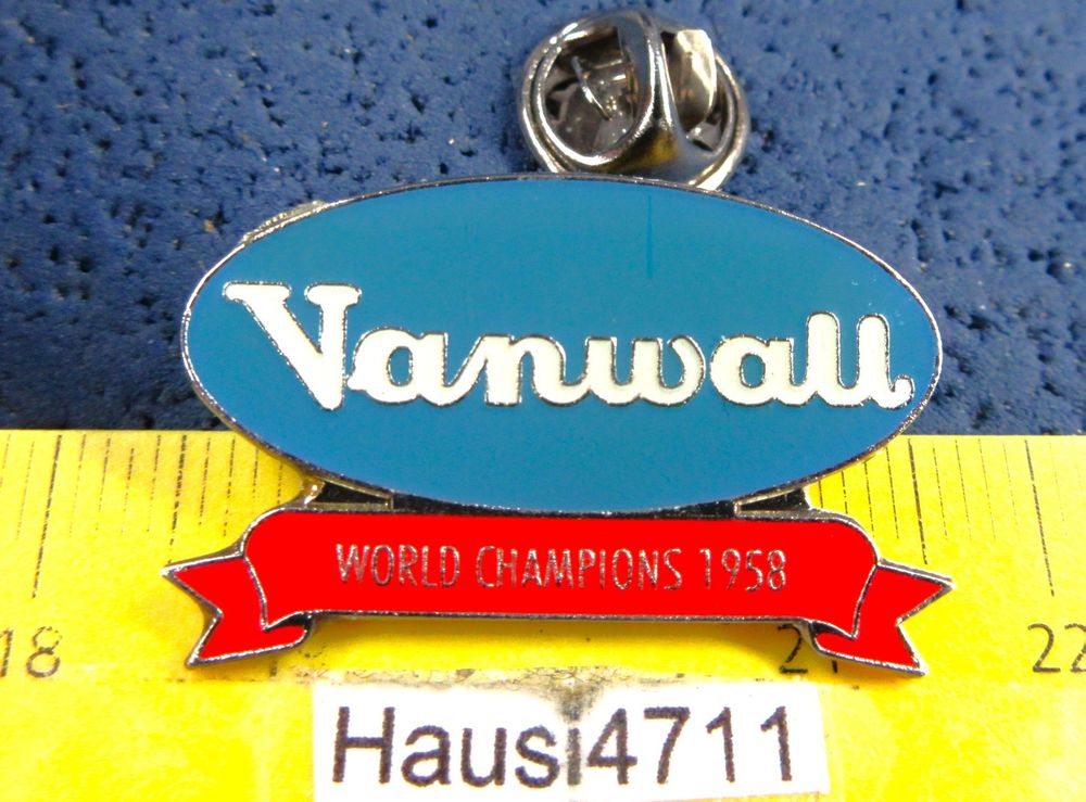 VANWALL FORMEL1 GB RACING-TEAM WORLD-CHAMPION 1958 PIN | Kaufen auf Ricardo