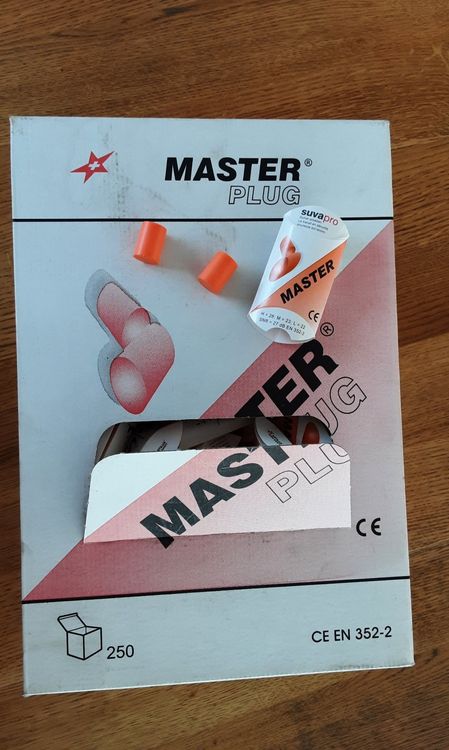 Gehörschutzstöpsel MASTER PLUG suva pro 250 Stück (Neu und originalverpackt) in Stans für CHF 14 ...