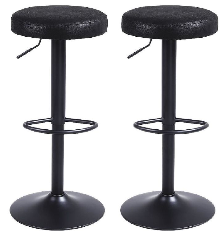 2er Set Barstuhl / Hocker Oslo noir drehbar 63.5 - 85 cm (Neu und originalverpackt) in St ...