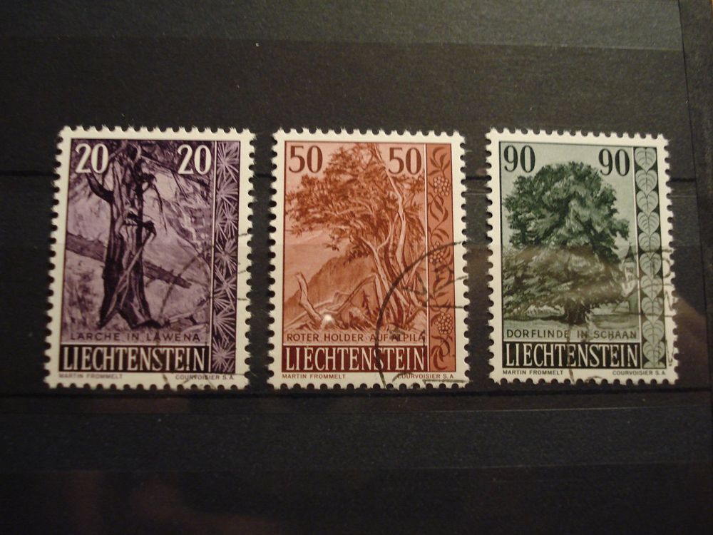 Liechtenstein Satz 1959, Bäume + Sträucher, sauber o (Gebraucht) in Niederwil AG für CHF 1.7 ...