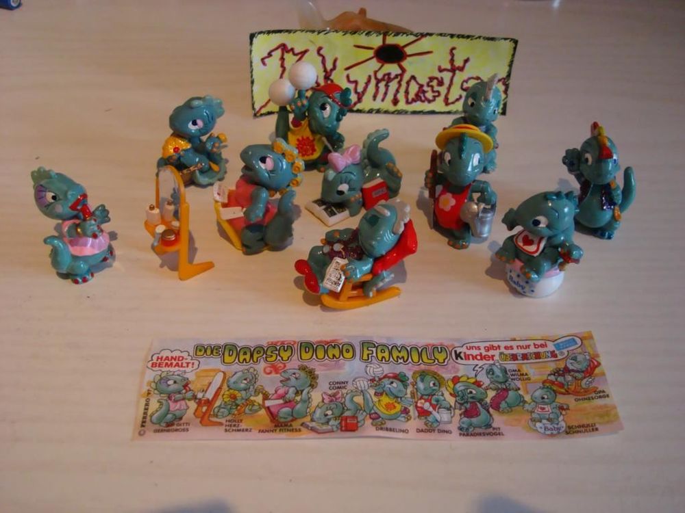 Dapsy Dino Family 1997 Figuren Ferrero Kinder Überraschung (Gebraucht ...