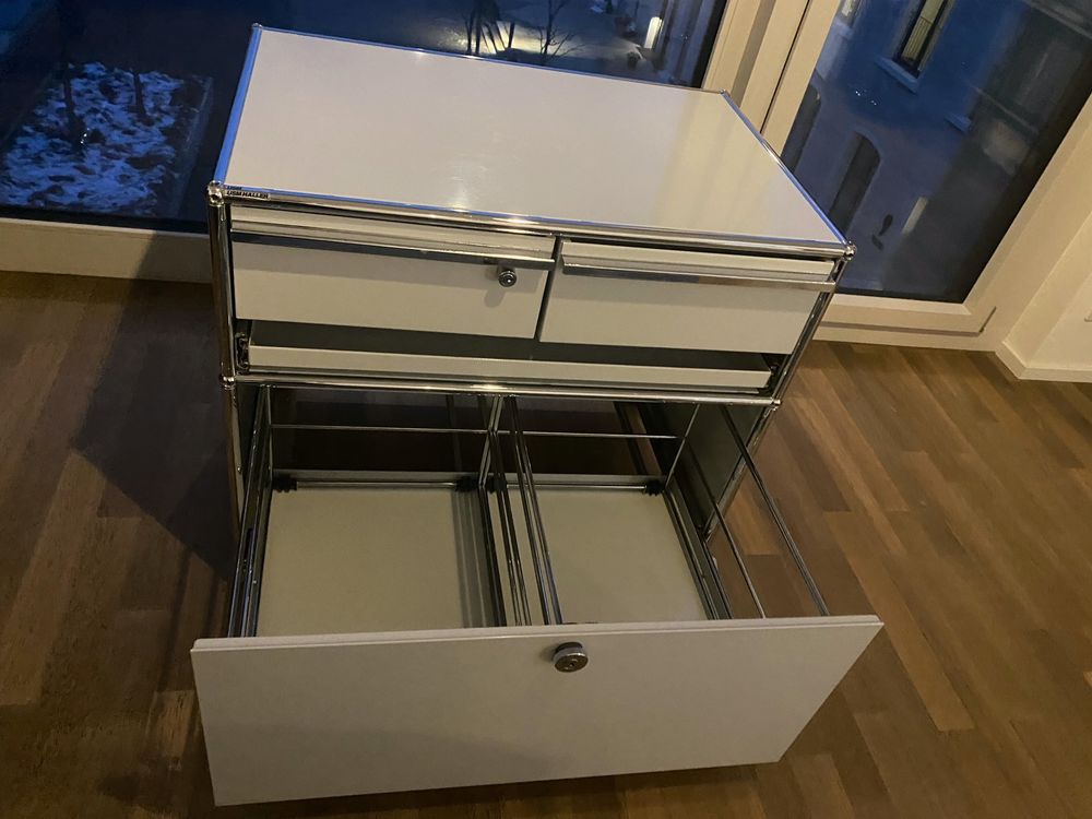 original usm haller rollcontainer büro lichtgrau np: 2200.- (Gebraucht ...