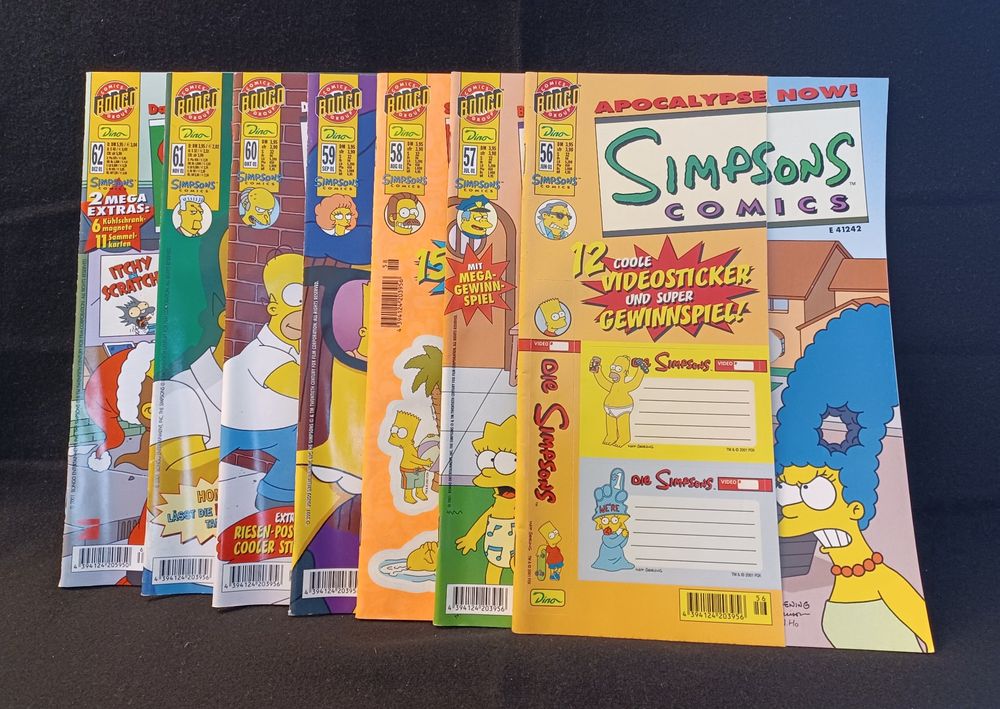 SIMPSONS Comics, 7 Hefte, Nr. 65 - 62, Juni - Dezember 2001 | Kaufen ...