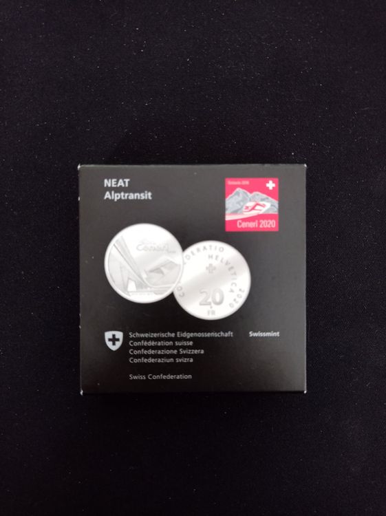 20 Franken 2020 "NEAT - CENERI 2020" (Neu (gemäss Beschreibung)) in Zürich für CHF 70 – mit ...
