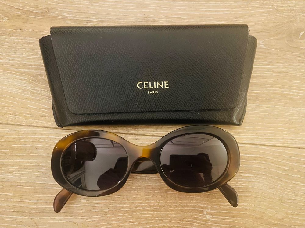 Celine Triomphe Oval Acetate Sunglasses Brown (Gebraucht) in Kilchberg ...