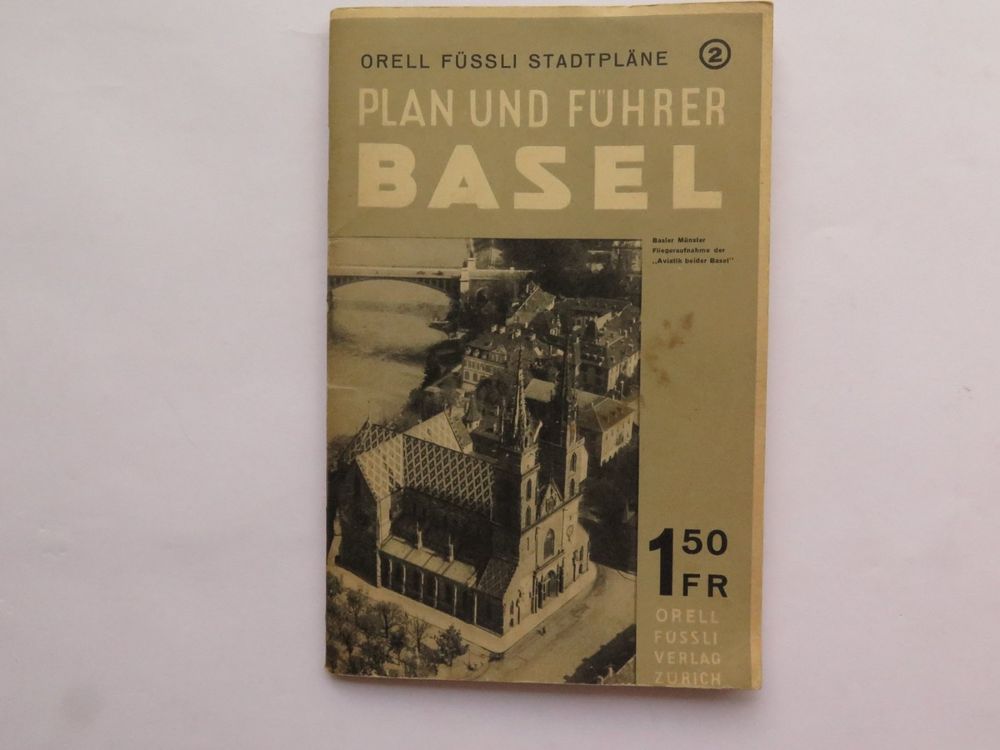 Basel - Plan - Führer - Stadtplan - Strassenbahnen - antik (Gebraucht ...