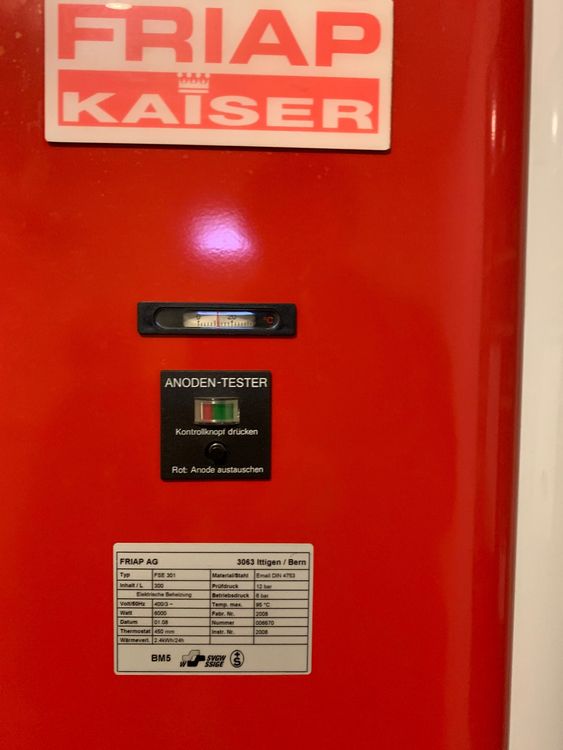 Boiler Friap Kaiser FSE 301 gebraucht 300l (Gebraucht) in Bern für CHF ...