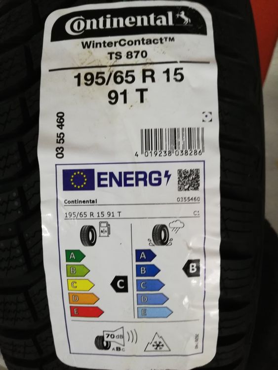 Winterreifen Continental TS870 91T; 195/65 R15 91T | Kaufen auf Ricardo