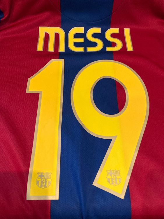 Trikot FC Barcelona, Saison 2007-2008 - Nr. 19 Lionel Messi (Gebraucht ...