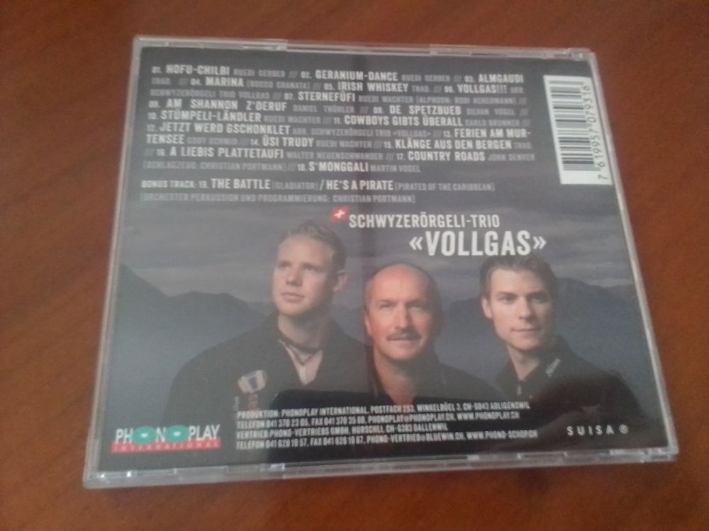 Schwyzerörgeli-Trio - Vollgas (Gebraucht) in Brittnau für CHF 1.9 – mit ...