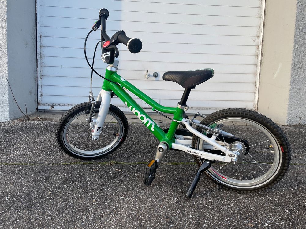 Kinderfahrrad Woom Original 2, 14 Zoll, Grün (Gebraucht) in Zürich für CHF 320 – nur Abholung ...