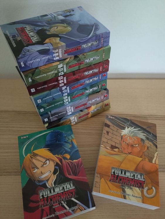 Fullmetal Alchemist 3-in-1 Edition complete 9 book Manga Set (Neu ...