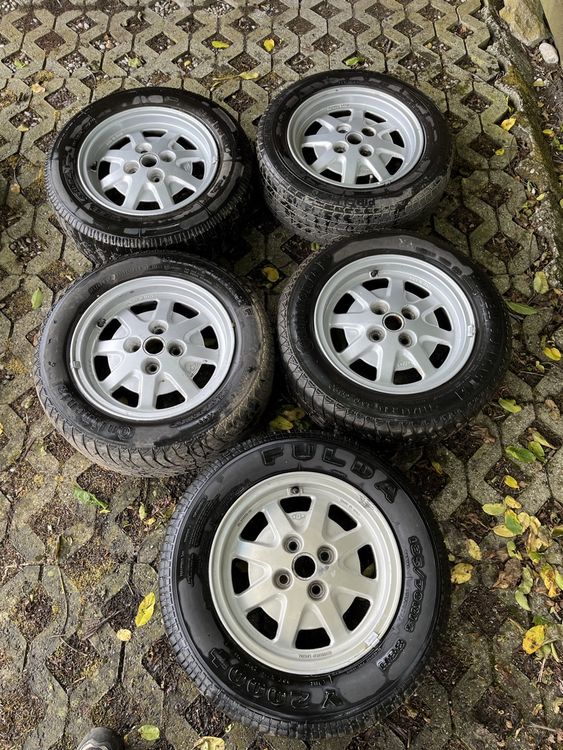 5x Lancia Beta Felgen, 5 1/2 J x 14 H2-34 (Gebraucht) in Birrhard für CHF 26 – nur Abholung auf ...