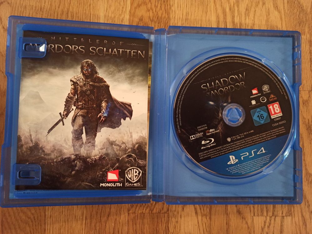 Middle Earth Shadow of Mordor PS4 / PS5 (Gebraucht) in Oberweningen für ...