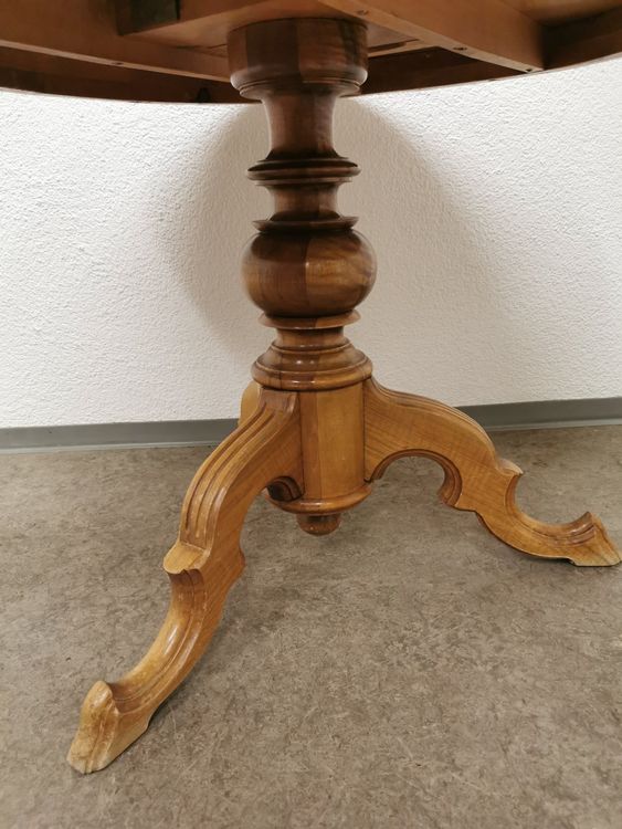 Schicker alter runder Tisch 97cm Massivholz | Kaufen auf Ricardo