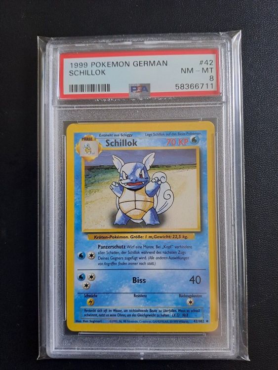 Pokémon PSA 8 Schillok Base Set 1999 DE | Kaufen auf Ricardo