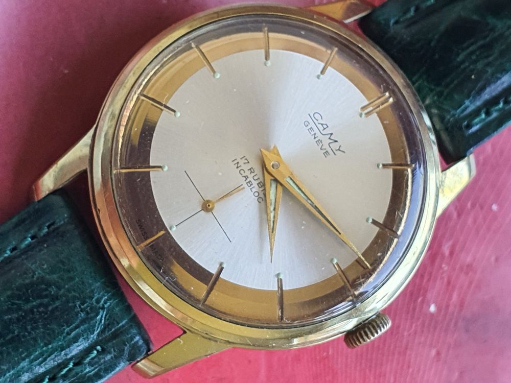 120 Camy Geneve Wehrmachtswerk Golden Arrow HA 17 Jewels (Gebraucht) in ...