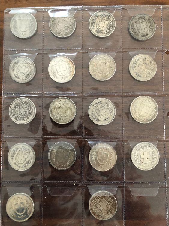 5Fr Silber LOT(18x div JG mit 1952 ) | Kaufen auf Ricardo