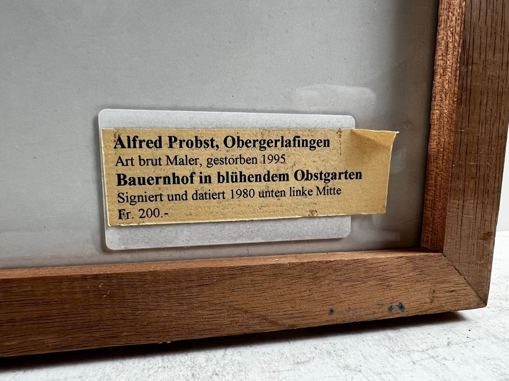 Alfred Probst (19??-1995) Obergerlafingen Art Brut Maler | Kaufen auf Ricardo