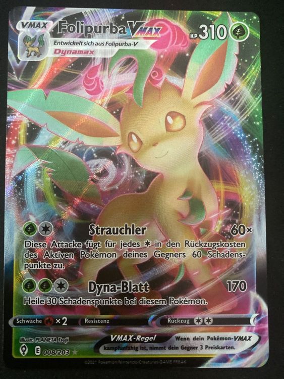 Pokemonkarte Folipurba Vmax (Neu (gemäss Beschreibung)) in Neuhausen für CHF 15 – mit Lieferung ...
