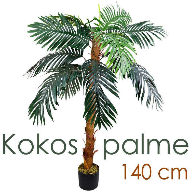 XL Kokospalme 140cm Kunstpflanze Kunstpalme Palme Palmenbaum | Kaufen auf Ricardo