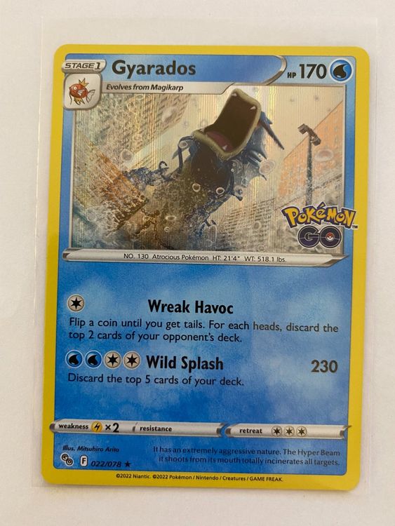 Pokemon Gyarados 022/078 Holo Pokemon Go EN | Kaufen auf Ricardo