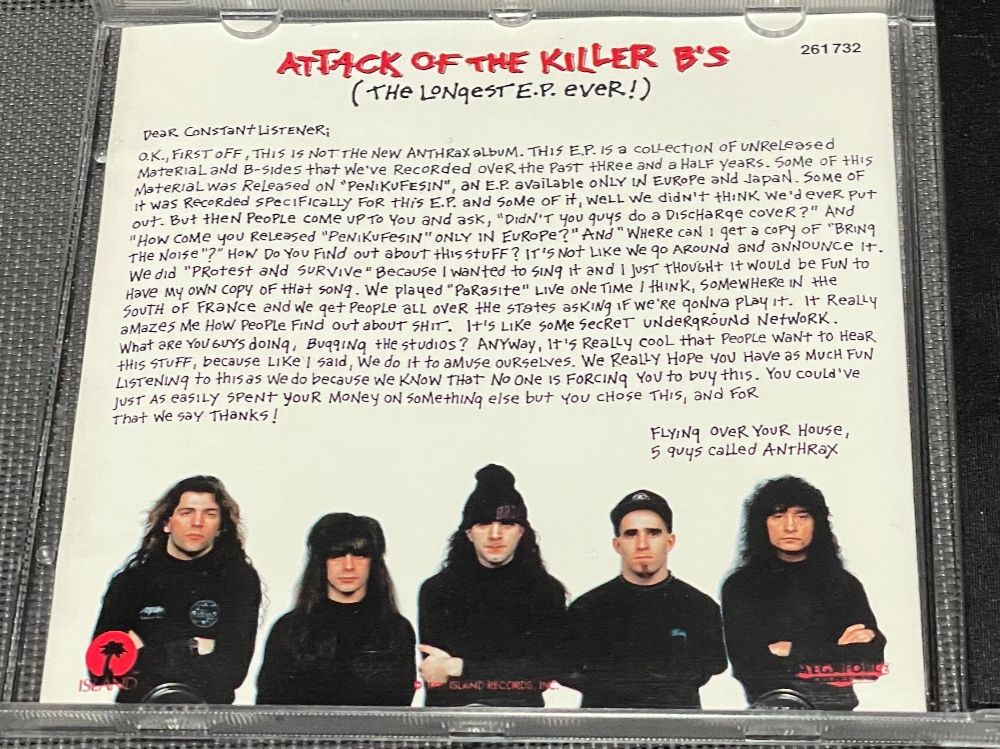 Anthrax – Attack of the Killer b's CD – Heavy Metal – top (Gebraucht ...