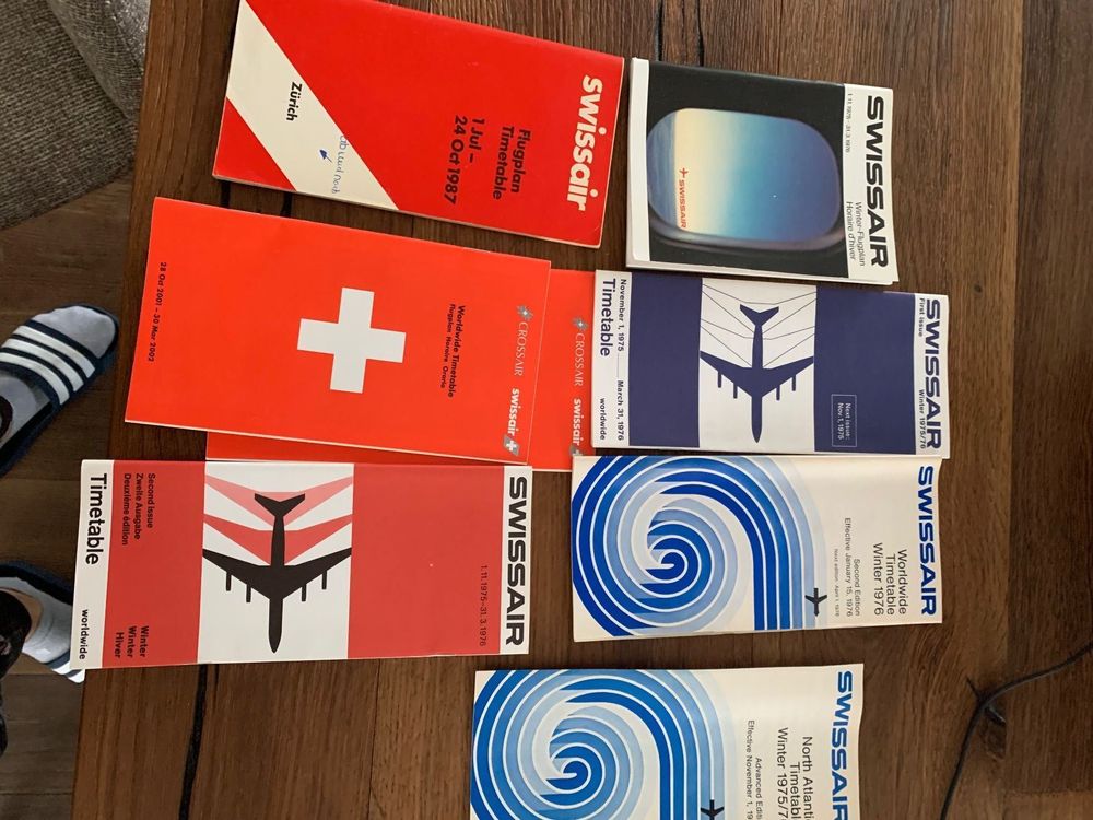 Diverse alte Swissair Flugplan | Kaufen auf Ricardo