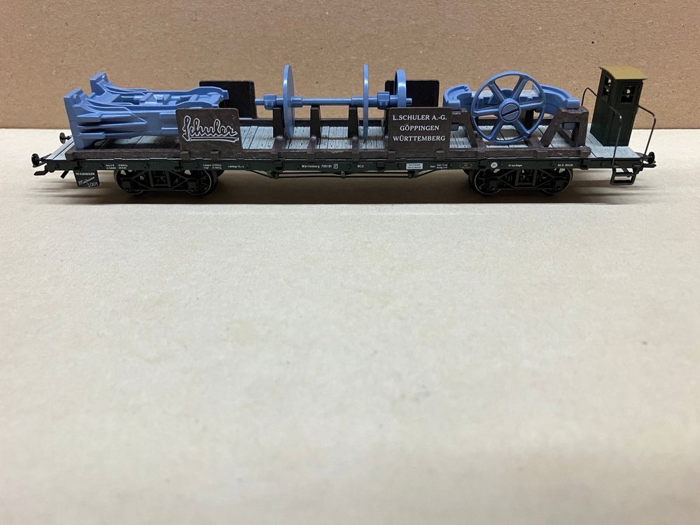 Märklin 48001 Rungenwagen m. Bremserhaus der K.W.Sts.E., H0 | Kaufen ...