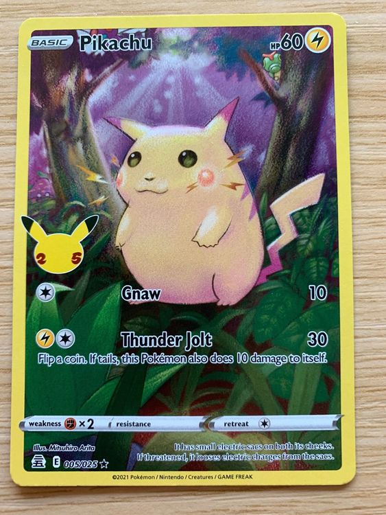 Celebrations Full Art Pikachu 5/25 EN | Kaufen auf Ricardo