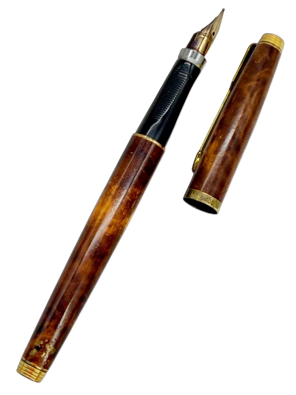 Stylo plume ancien Parker 75 GT laqué et plume or 14 carats (D'occasion ...