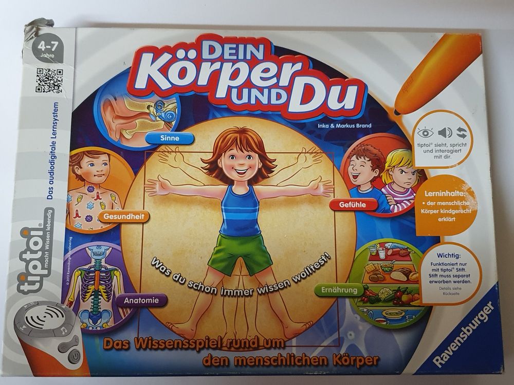 Tiptoi Dein Körper und Du / Ravensburger Brettspiel (Gebraucht) in ...