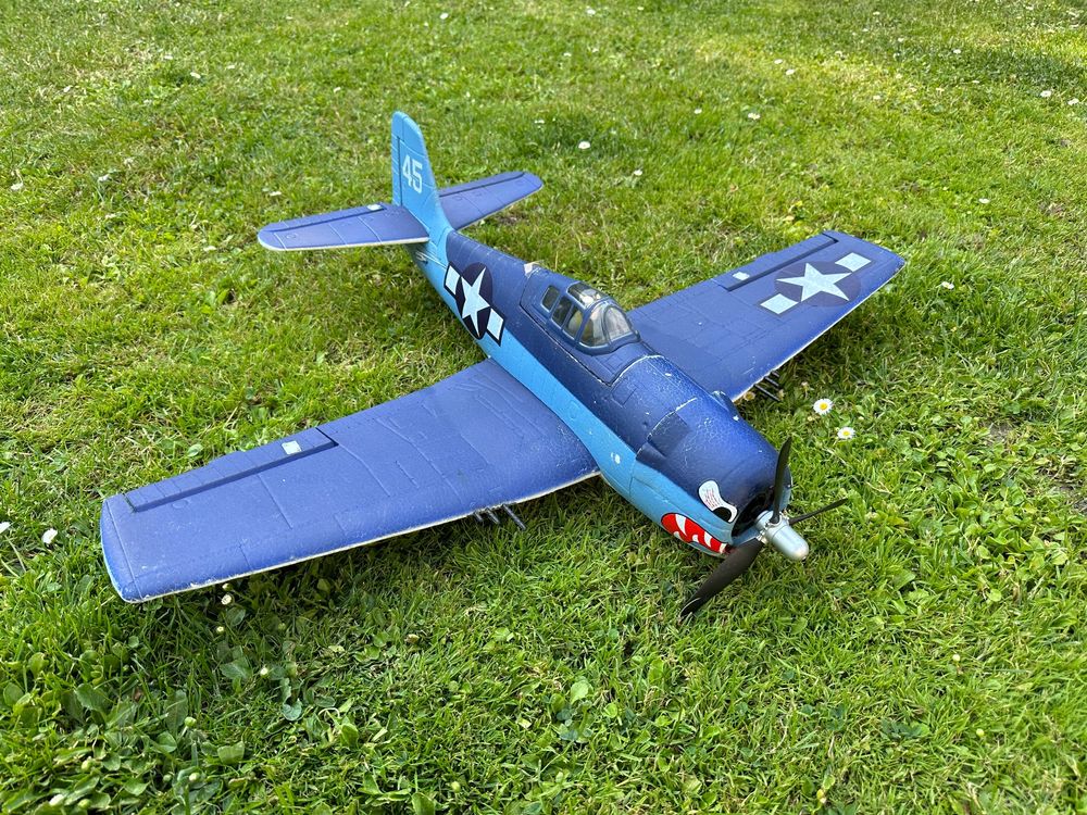 FMS Mini F6F Hellcat PnP RC Airplane/Blue 750mm | Kaufen auf Ricardo