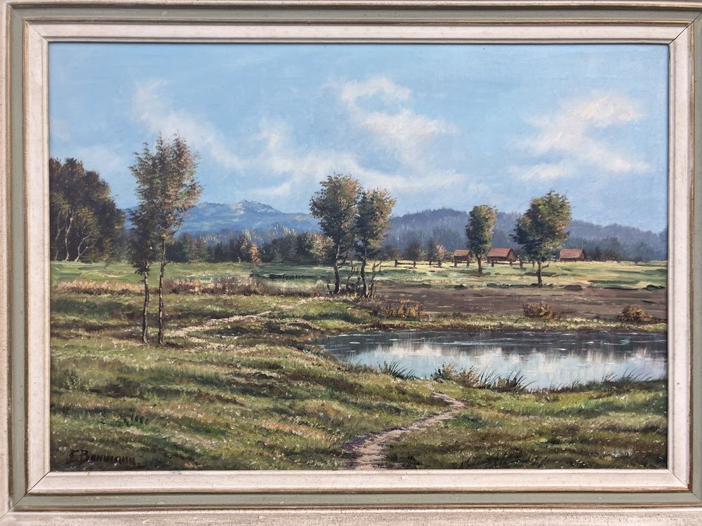 Gemälde Ernst Baumann. (1909-1992) Öl auf Leinwand. Sign. (Gebraucht) in Zürich für CHF 196 ...