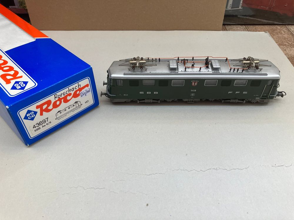 Roco 43697 SBB Ae 6/6 11458 "Rorschach" grün, H0 GS Digital | Kaufen auf Ricardo