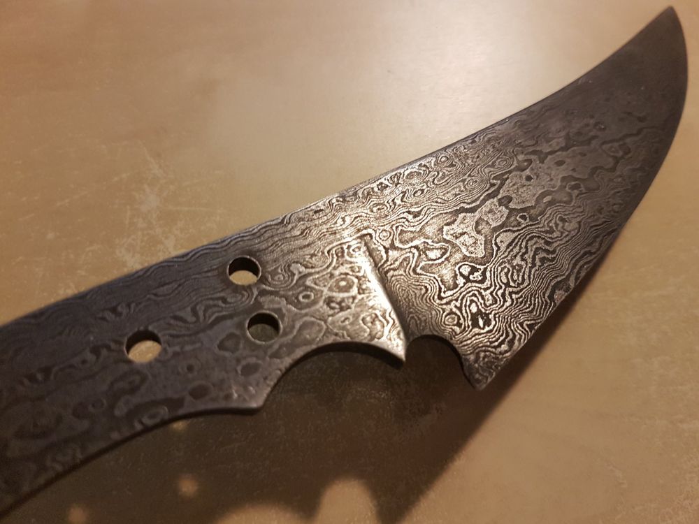 Messer-Rohling / Messer-Klinge / Klingen-Rohling - Damast (Neu (gemäss ...