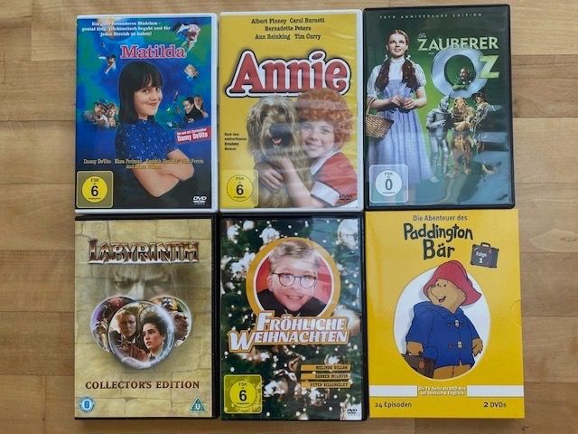6 DVD mit guten Kinderfilme im besten Zustand (Gebraucht) in Mägenwil für CHF 1 – mit Lieferung ...