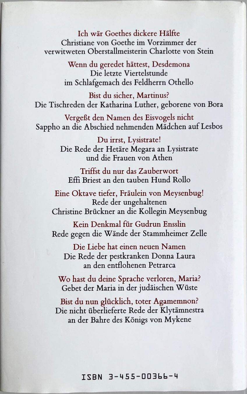 Wenn du geredet hättest Desdemona – Christine Brückner – n.w (Neu ...