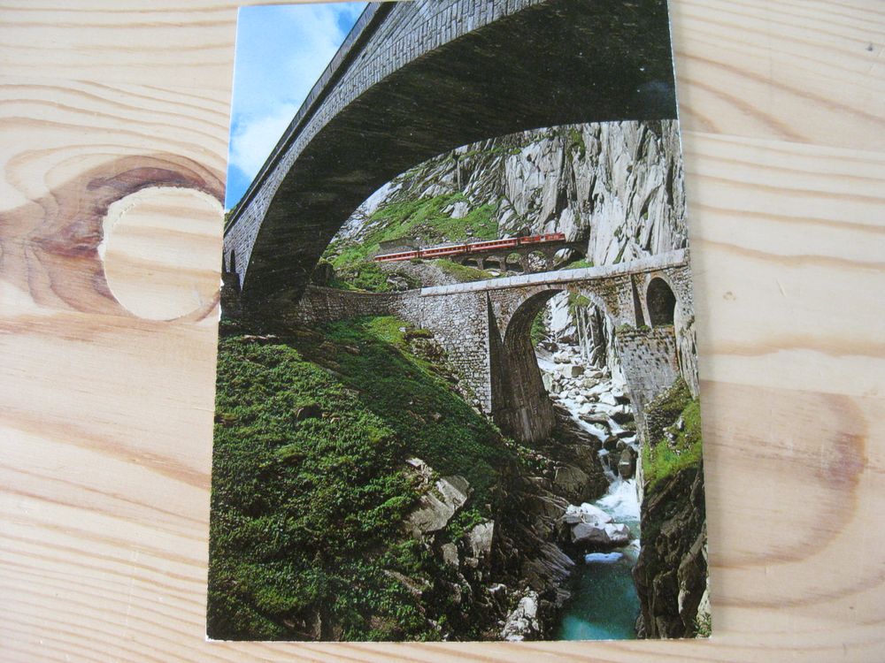 AK Andermatt Schöllenenschlucht mit Zug (Gebraucht) in Malters für CHF 7 – mit Lieferung auf ...