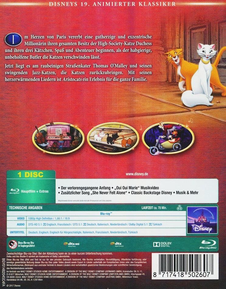 Aristocats (1970) Walt Disney Classics/Meisterwerk/Blu-ray (Neu (gemäss ...