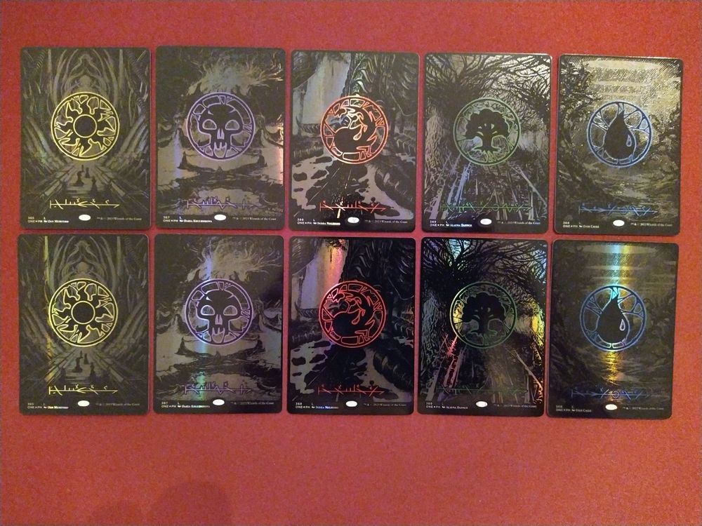 MTG - Phyrexia All will be One - Compleat Oil Slick Lands (Gebraucht ...