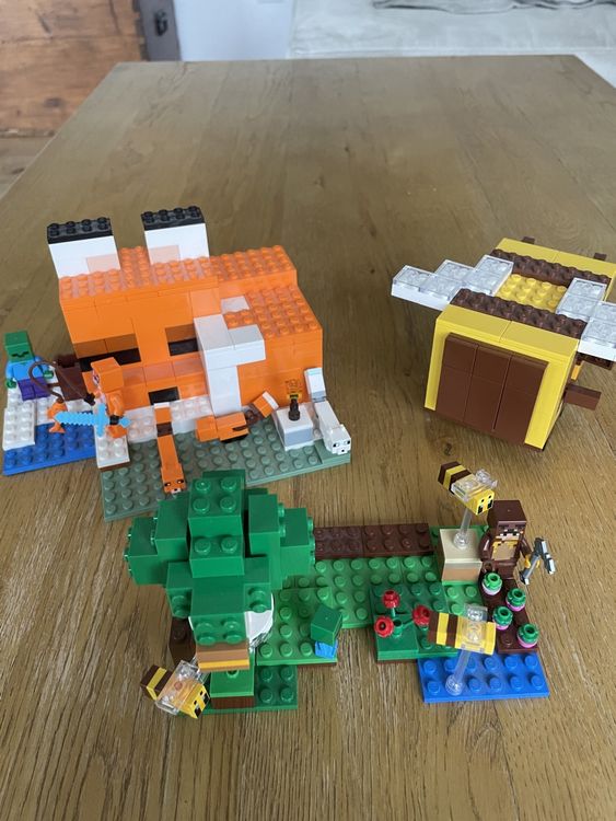 Lego Minecraft - die Fuchs-Lodge und das Bienenhäuschen (Gebraucht) in ...