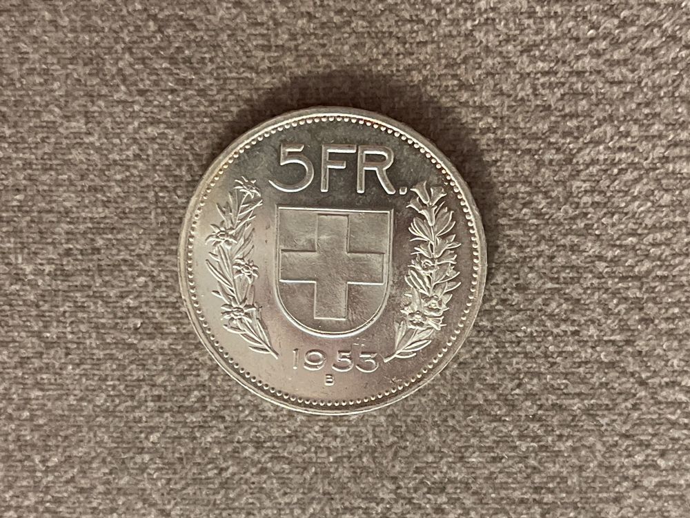 5 Franken 1953 Silber Super Erhaltung | Kaufen auf Ricardo