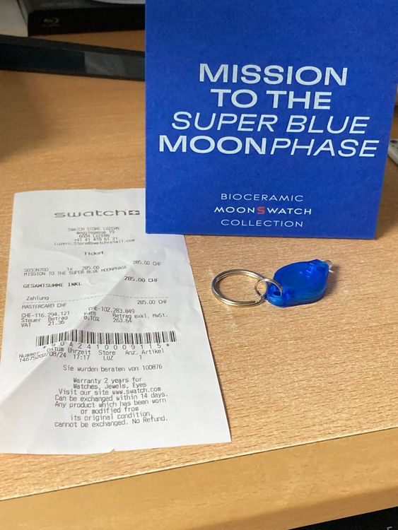 Swatch x Omega Moonswatch Mission Super Blue Moonphase | Kaufen auf Ricardo